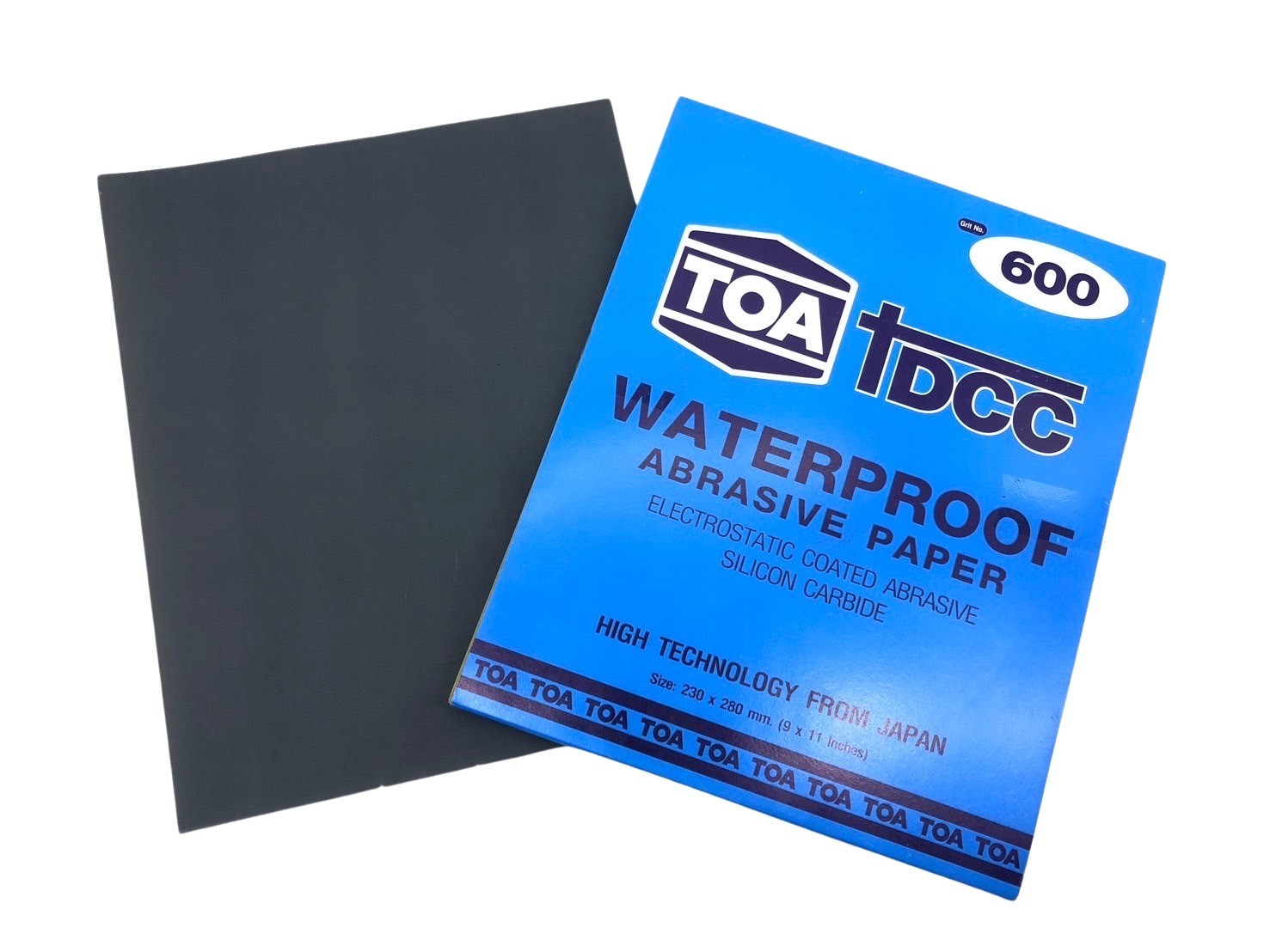 กระดาษทรายน้ำ TOA DCC เบอร์ 600 Waterproof ขนาด 9x11 นิ้ว - TSP Supply ...